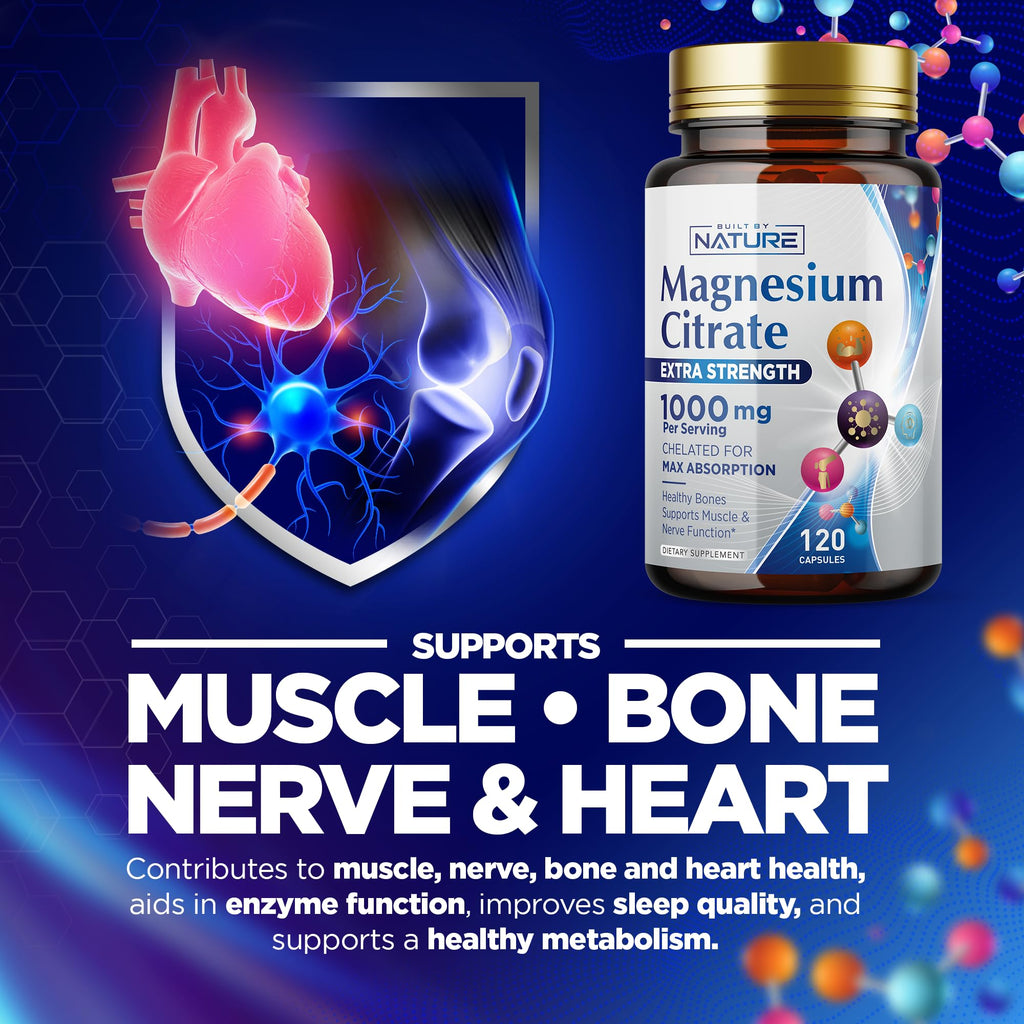 120 capsules of magnesium citrate
