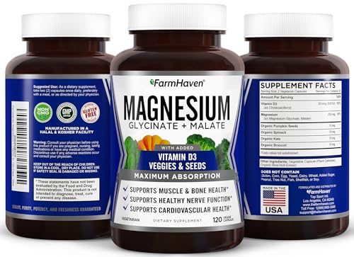 120 capsules of magnesium for daily wellness
