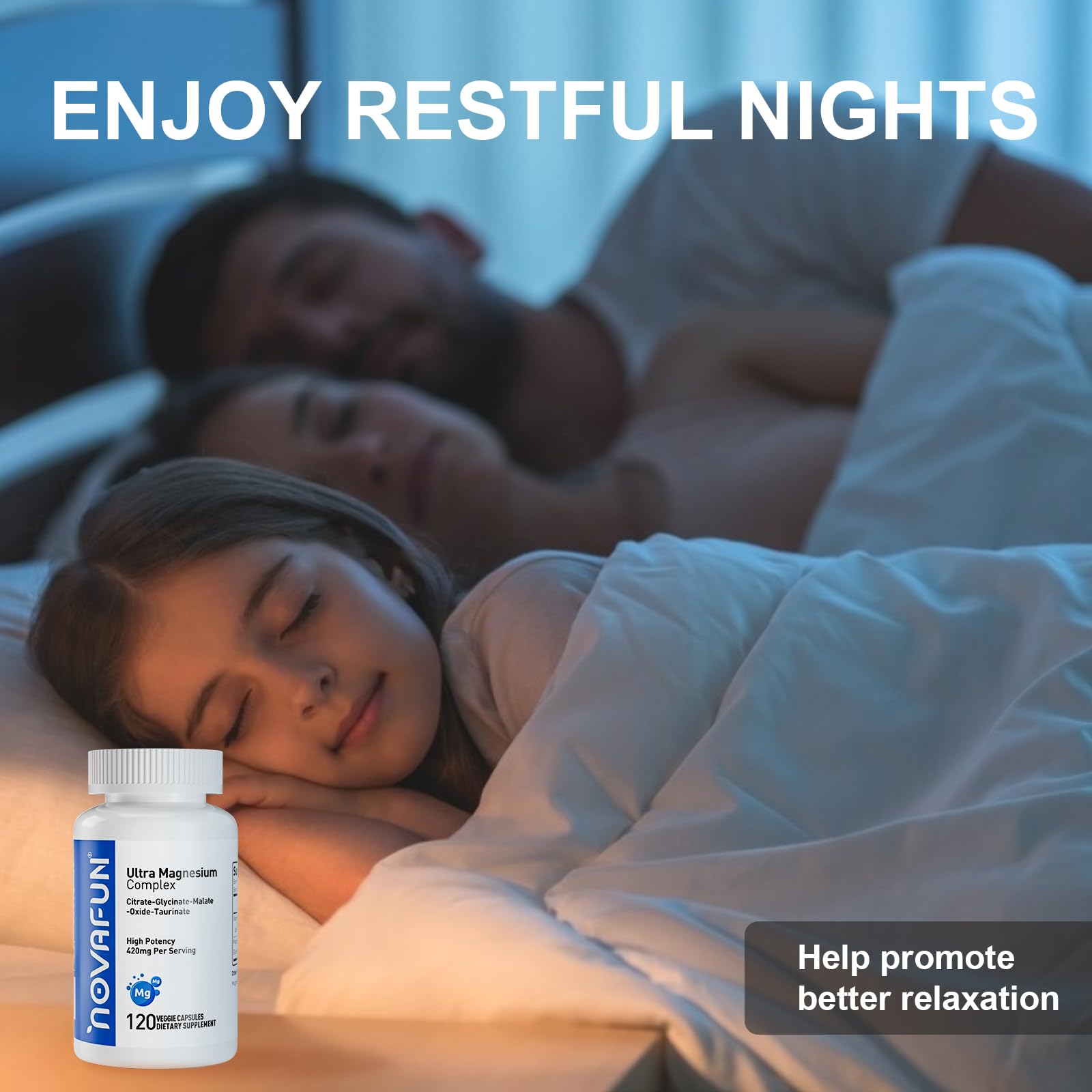 120 capsules of magnesium for long-lasting supply