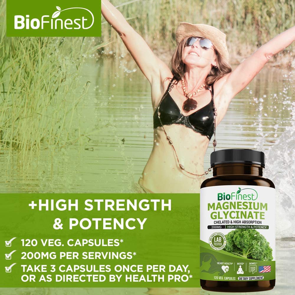 120 capsules of magnesium glycinate
