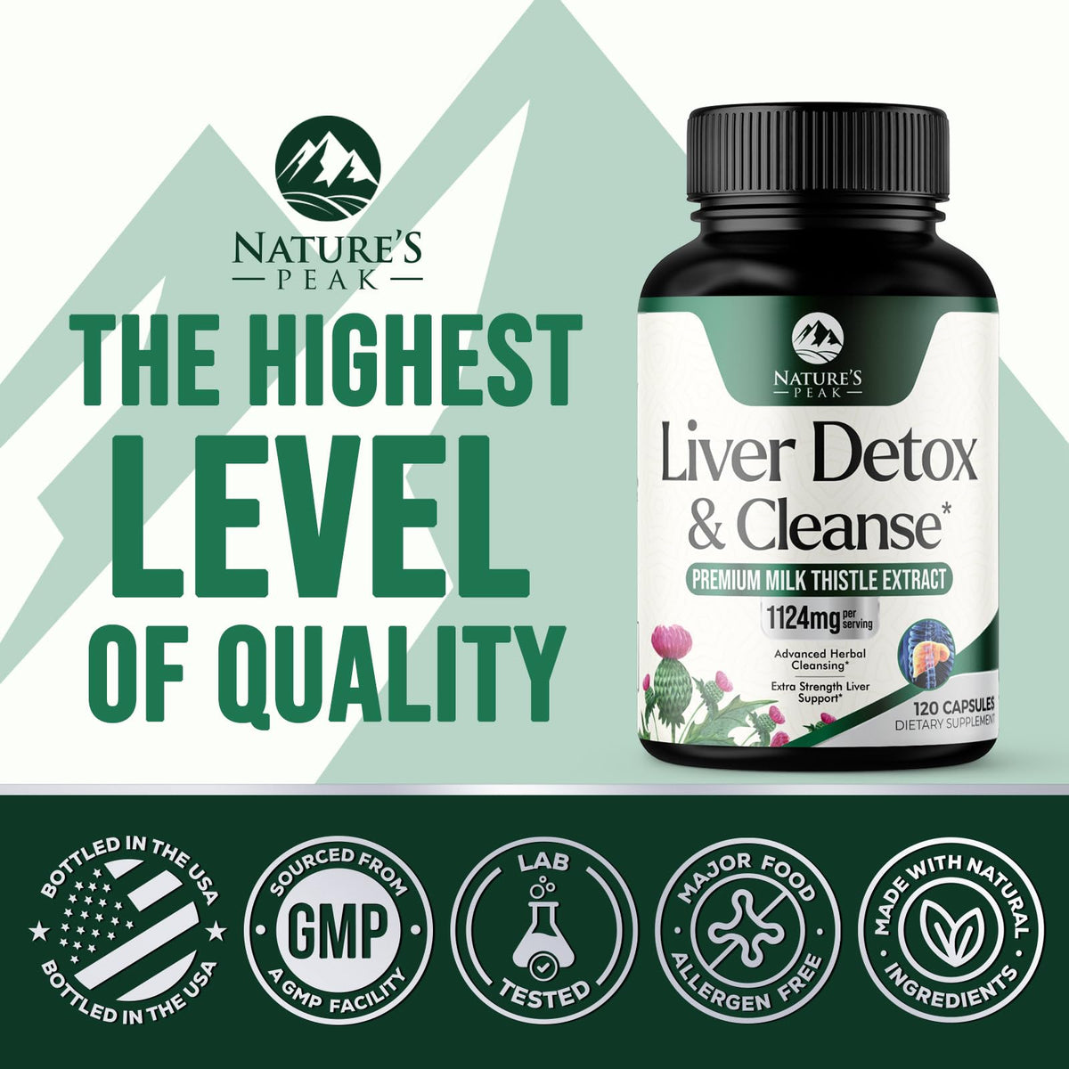 120 capsules of Milk Thistle