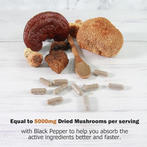120 capsules of mushroom goodness