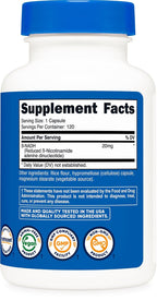 120 capsules of NADH supplement