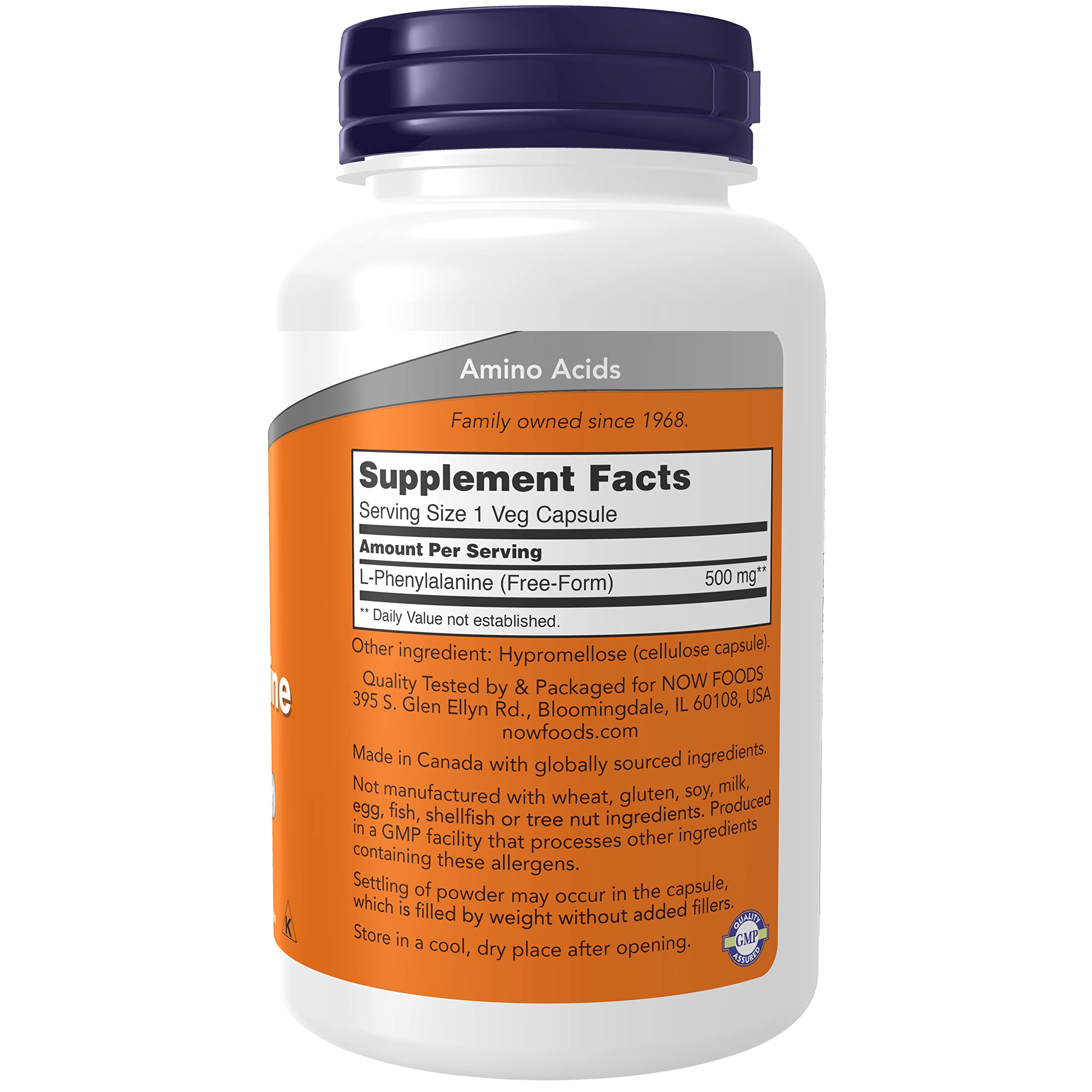 120 capsules of NOW Foods L-Phenylalanine