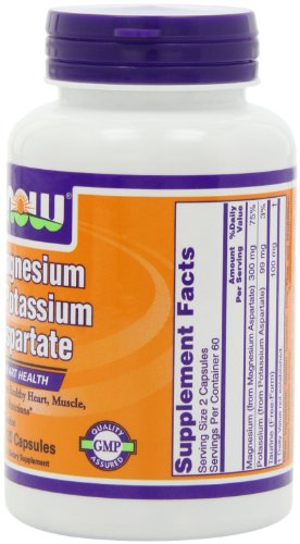 120 capsules of potassium aspartate