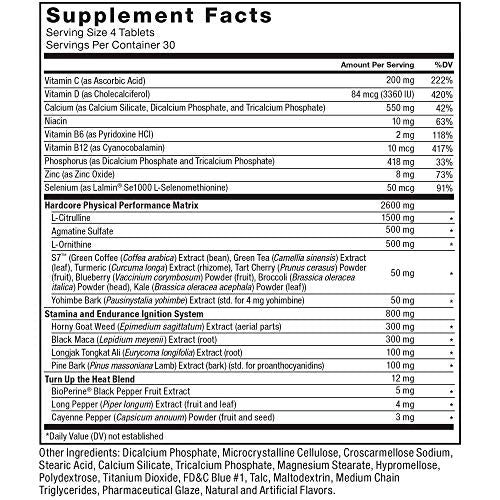 120 capsules of pre-workout power