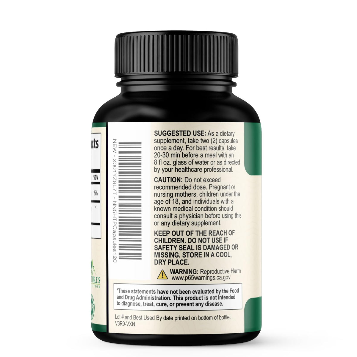120 capsules of pure 5-HTP