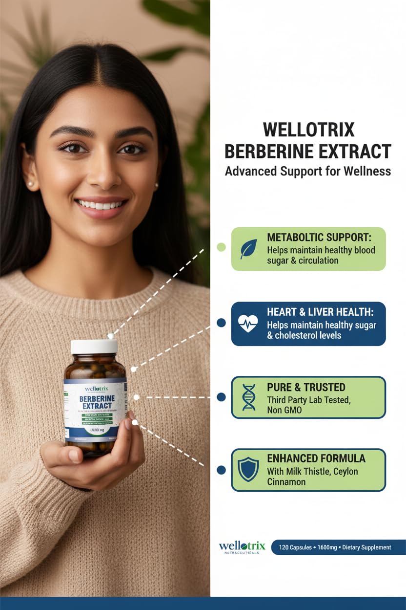 120 capsules of pure berberine extract