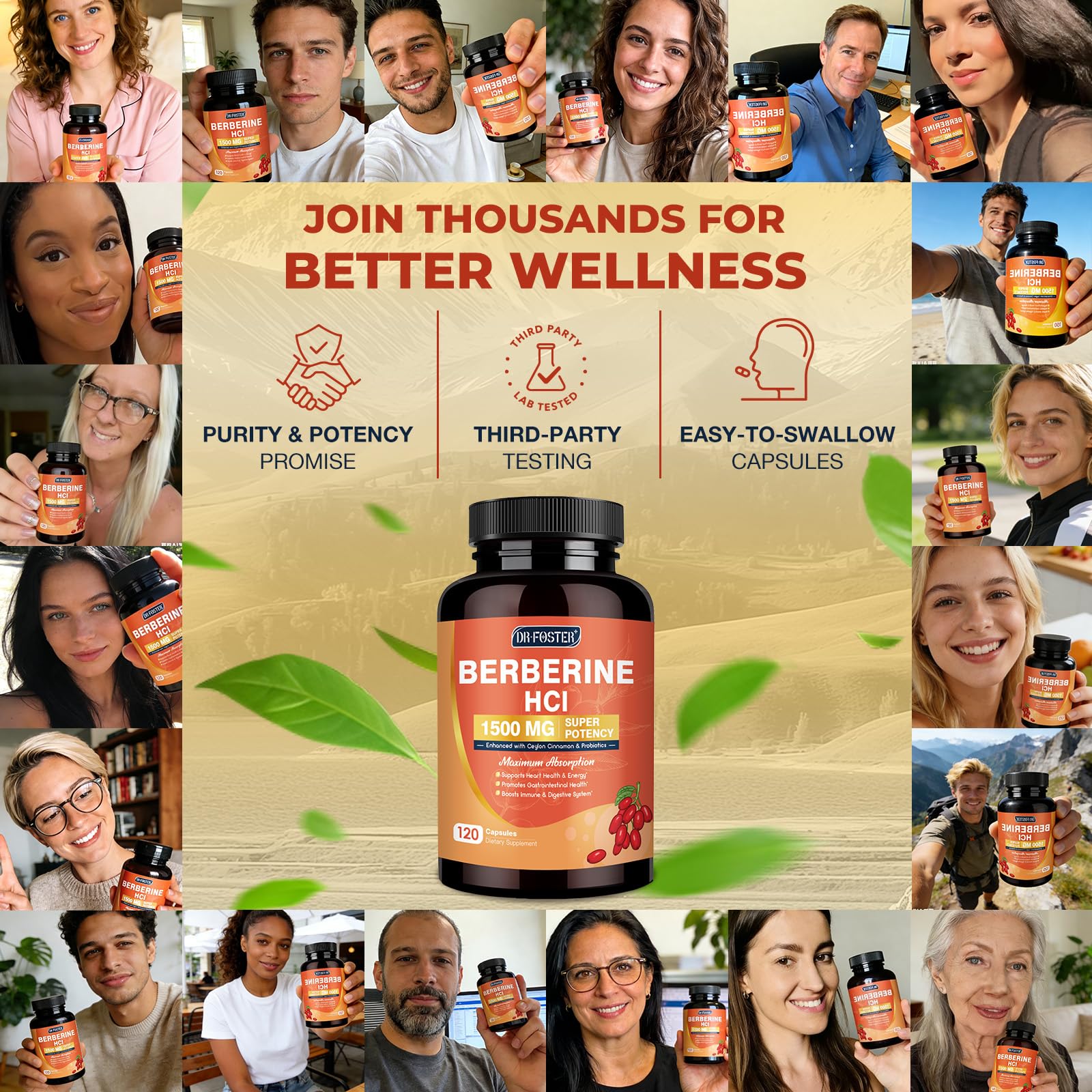 120 capsules of pure berberine