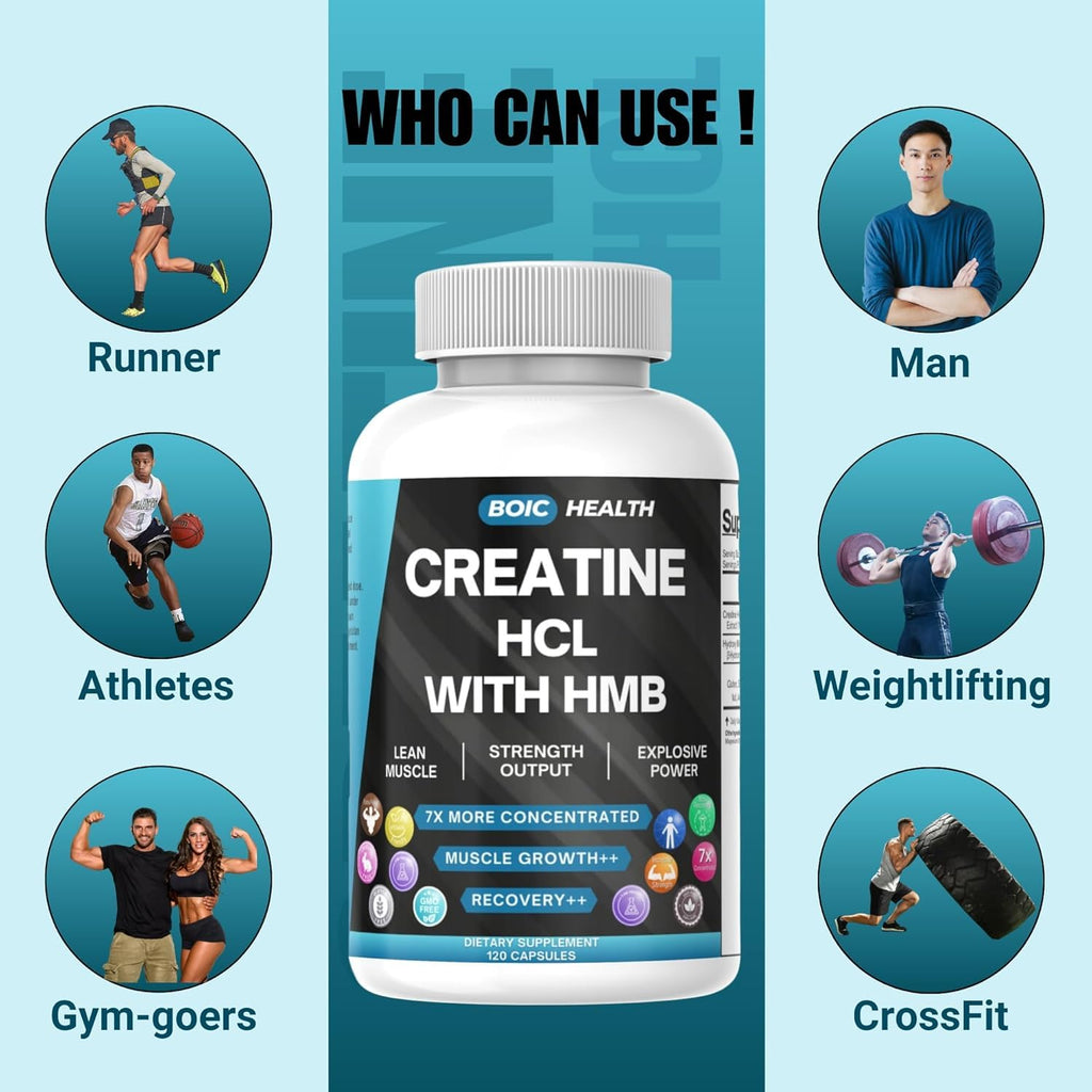 120 capsules of pure creatine