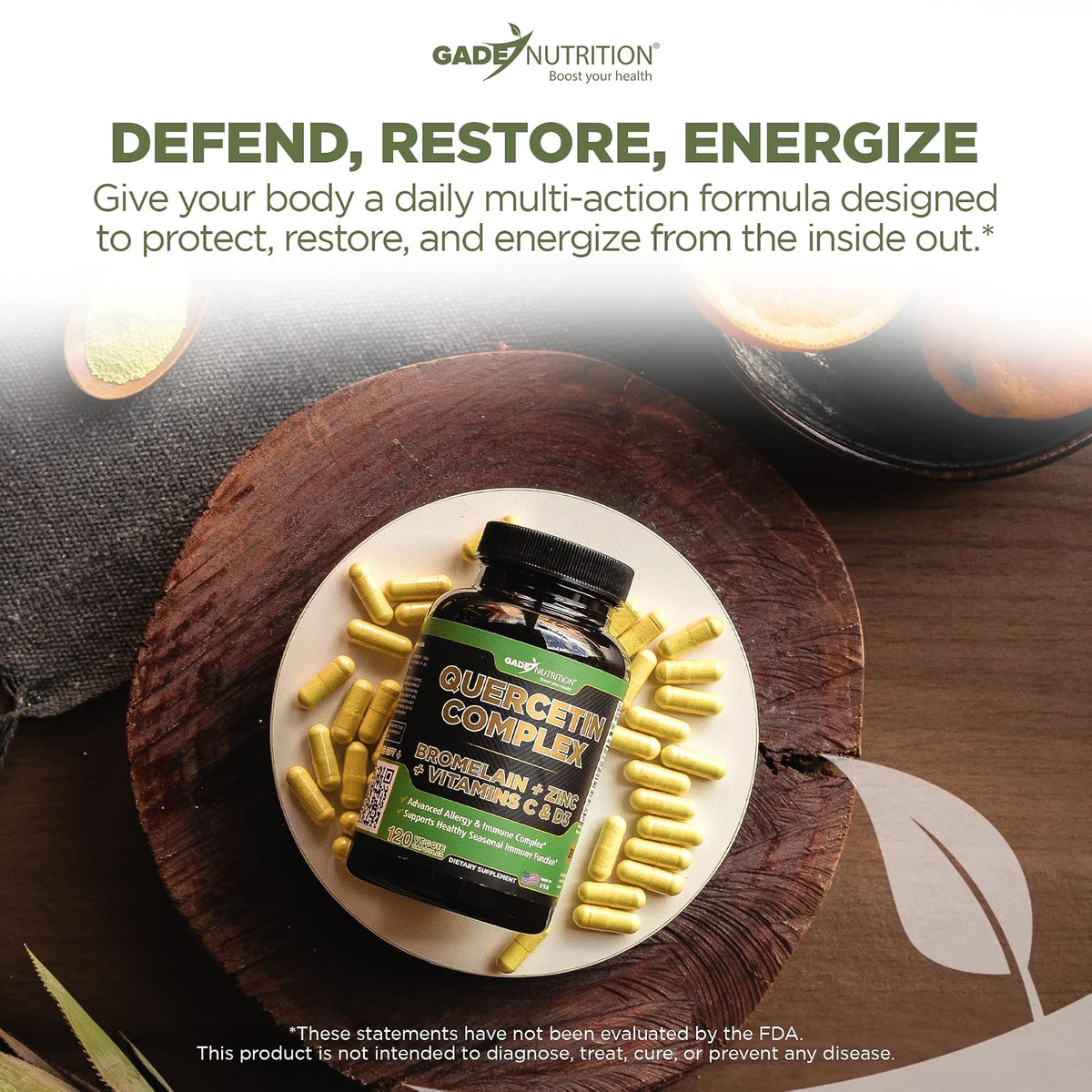 120 capsules of Quercetin for daily use