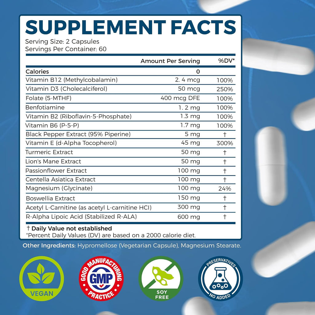 120 capsules of R-Alpha Lipoic Acid