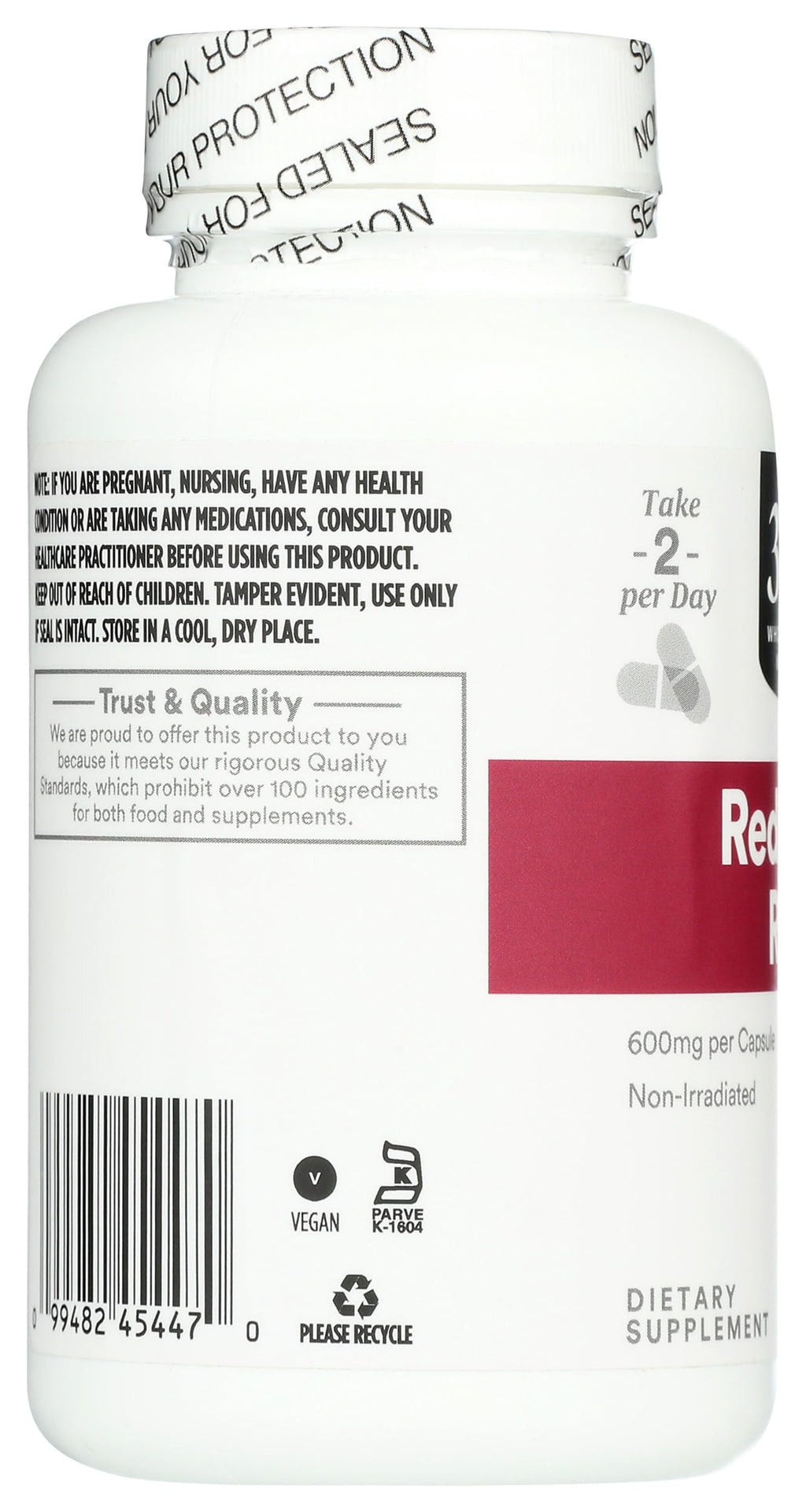 120 capsules of red yeast rice