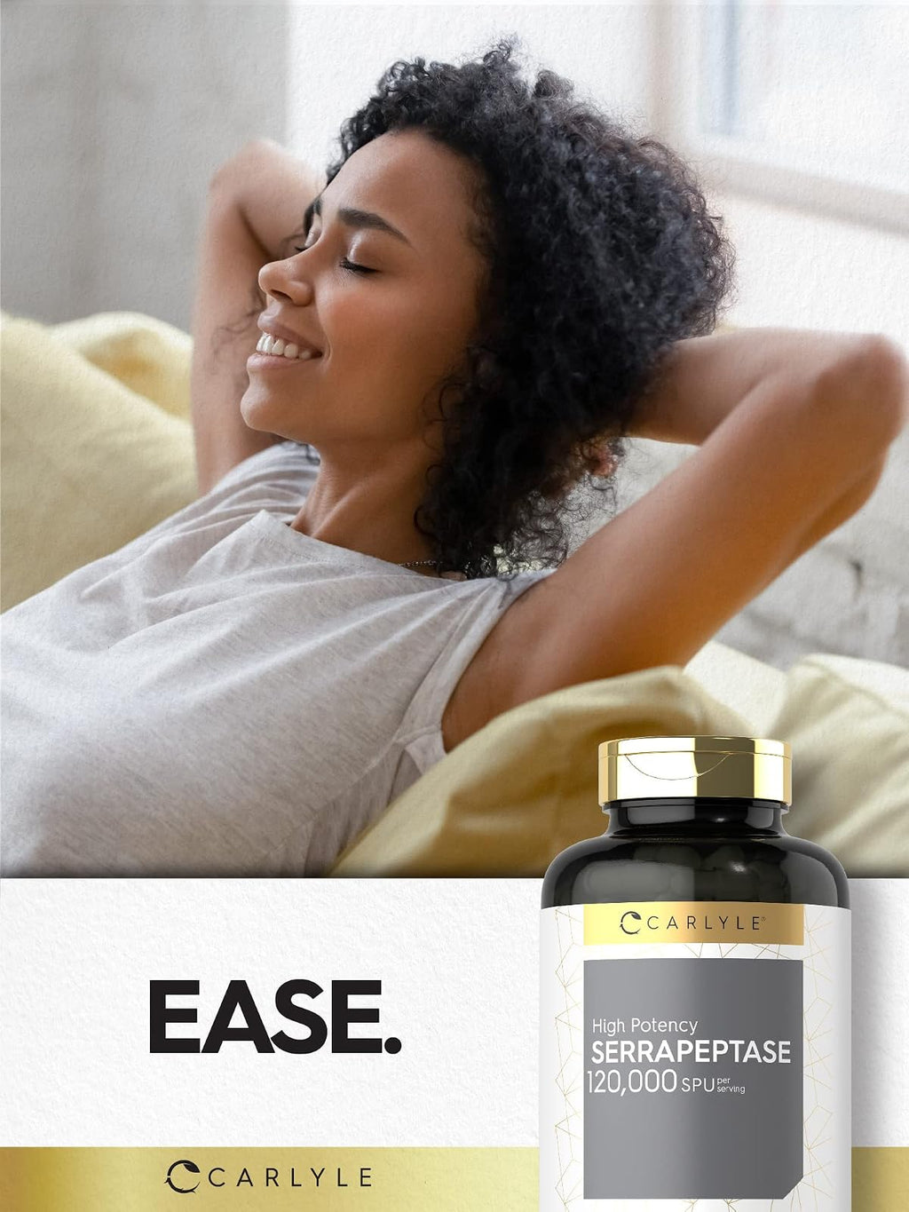 120 capsules of Serrapeptase benefits