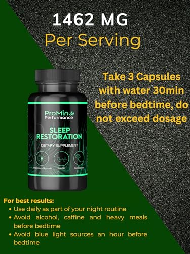 120 capsules of sleep-enhancing supplements