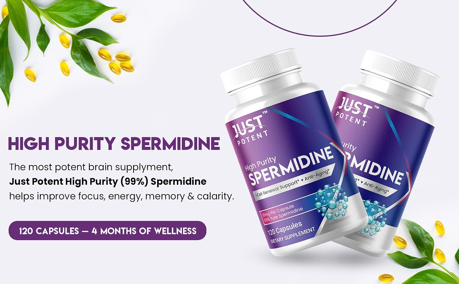 120 capsules of spermidine for vitality