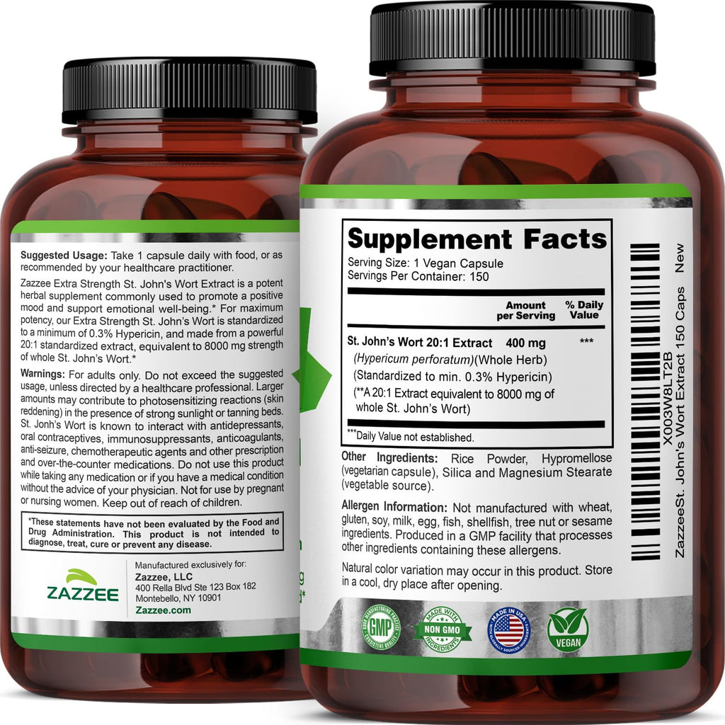 120 capsules of St. John's Wort