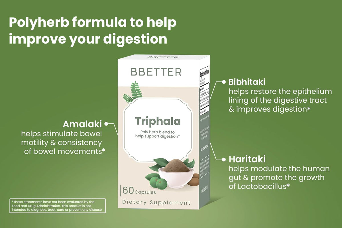 120 capsules of Triphala goodness