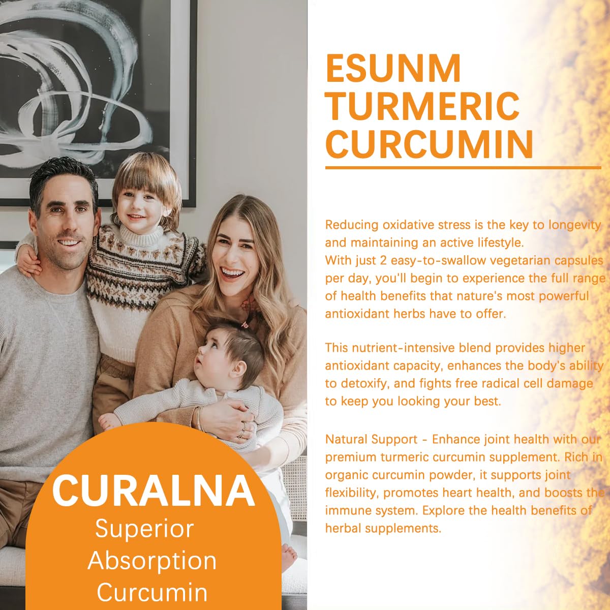 120 capsules of turmeric extract