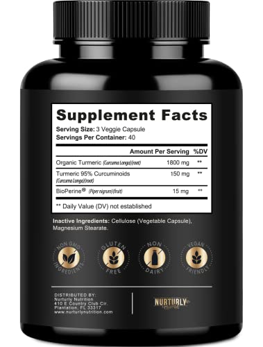 120 capsules of turmeric goodness