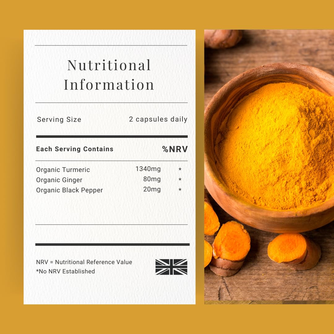 120 capsules of turmeric goodness