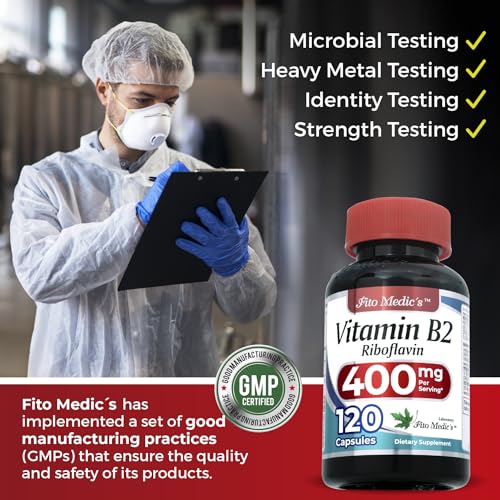 120 capsules of Vitamin B2