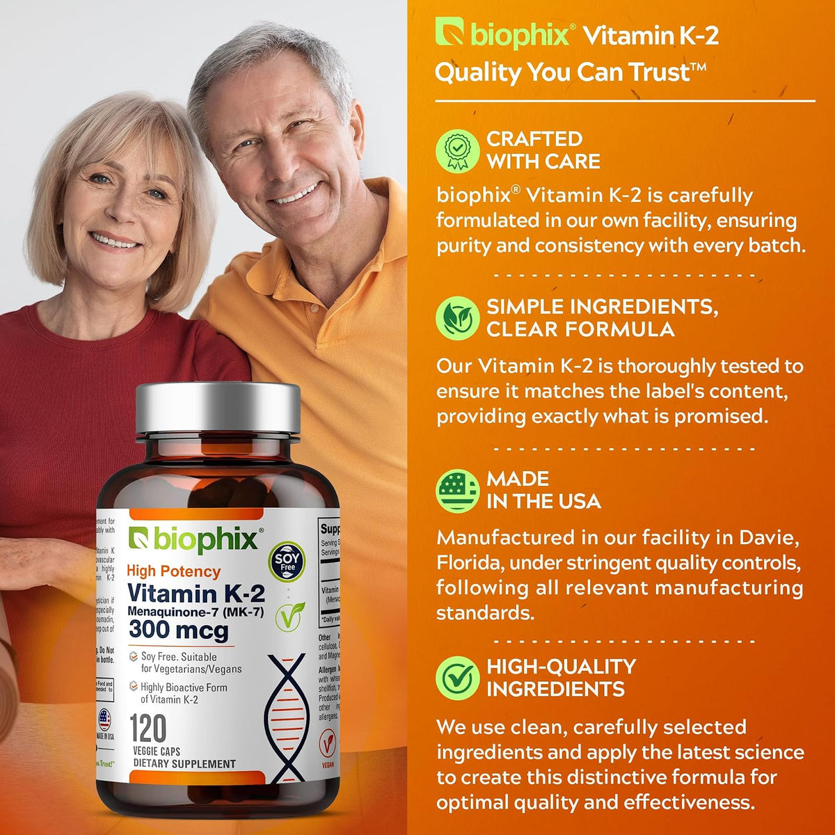 120 capsules of vitamin K2 MK-7