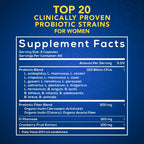 120 capsules of women's probiotics