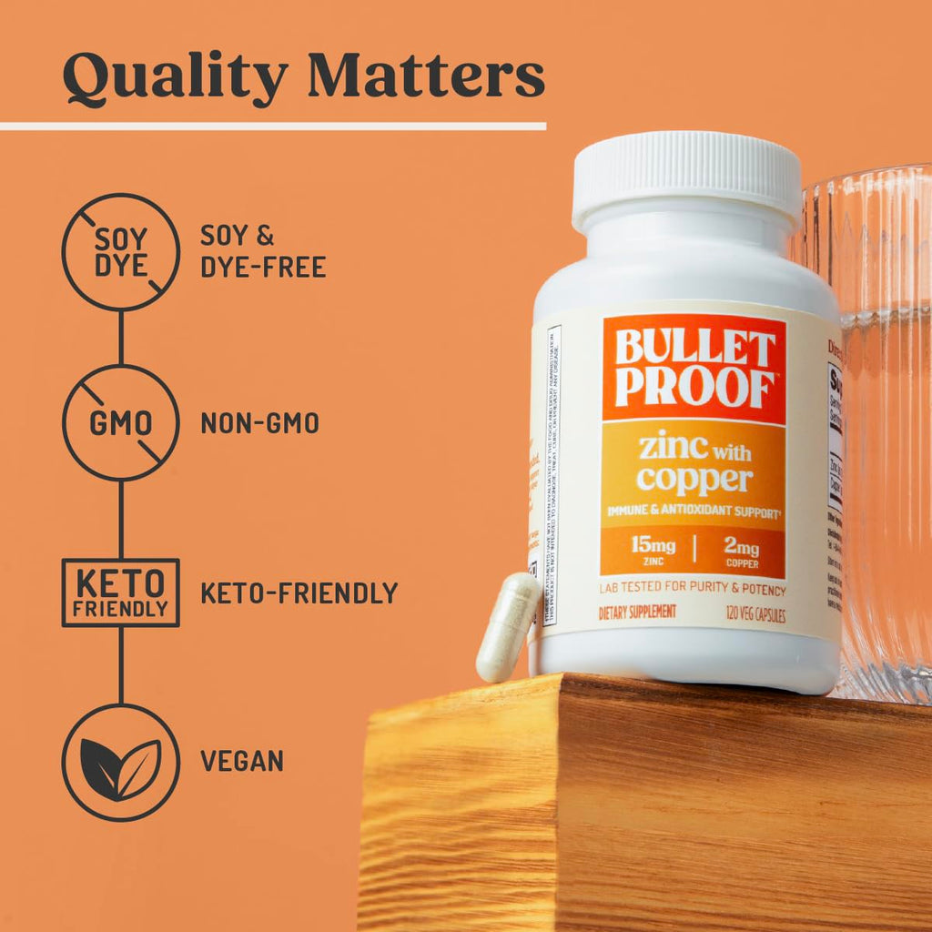 120 capsules of zinc and copper