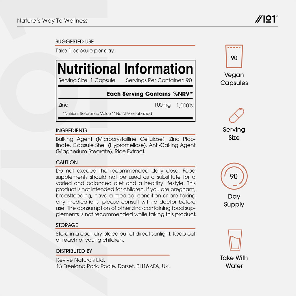 120 capsules of zinc bisglycinate