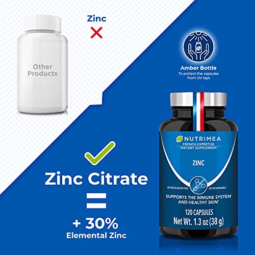 120 capsules of zinc citrate