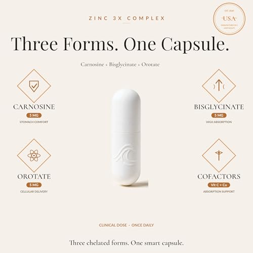120 capsules of zinc complex