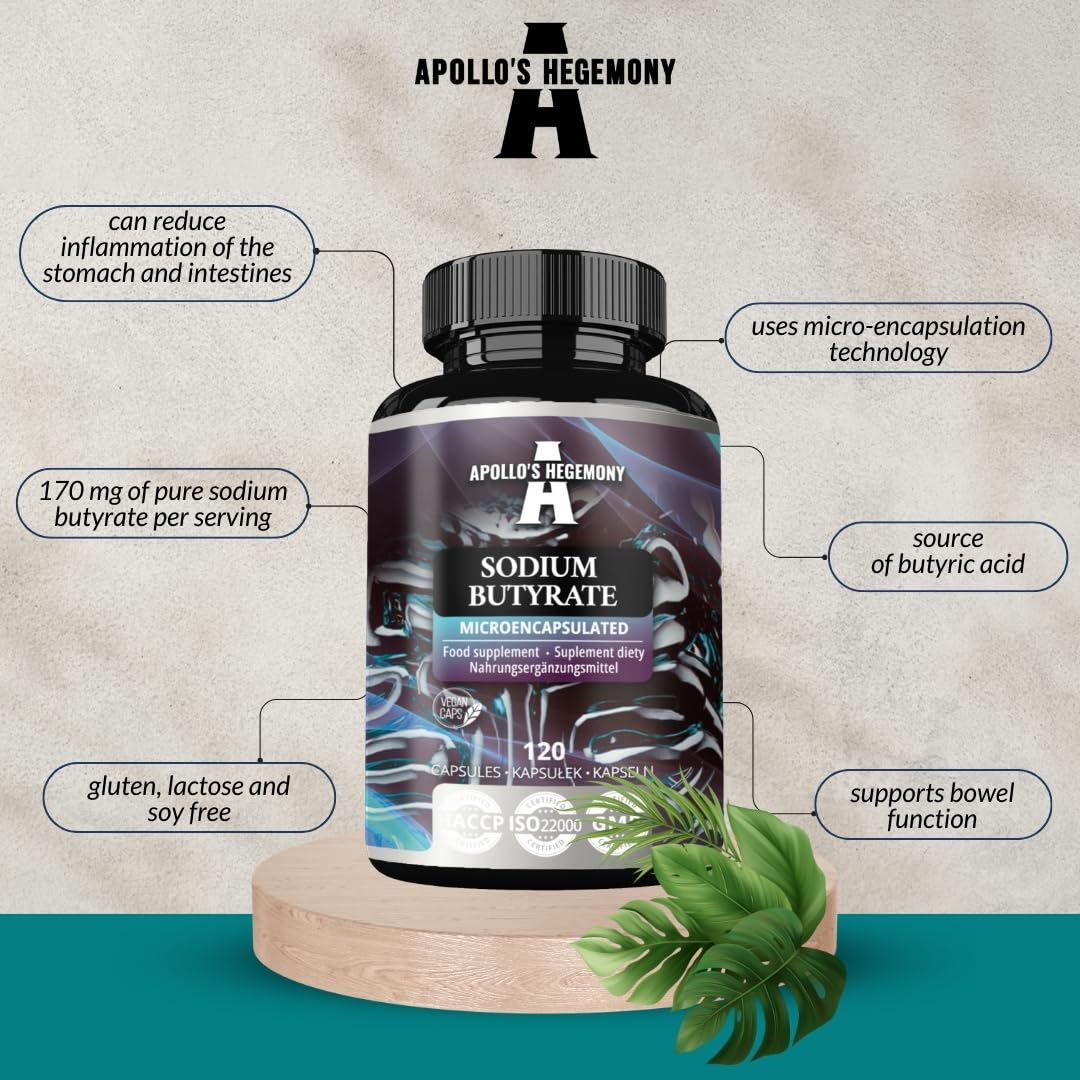 120 capsules sodium butyrate supply