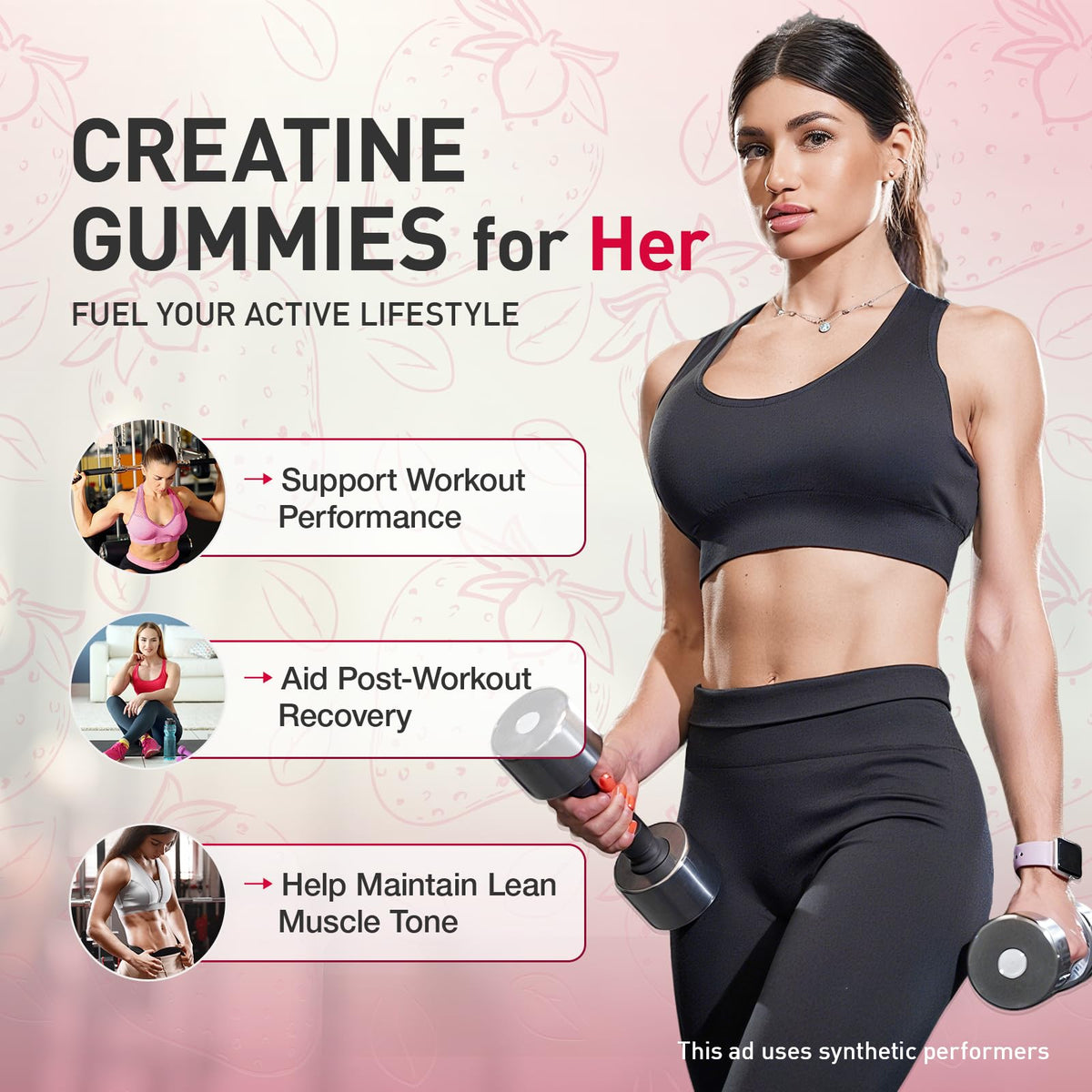 120 chews for daily creatine intake
