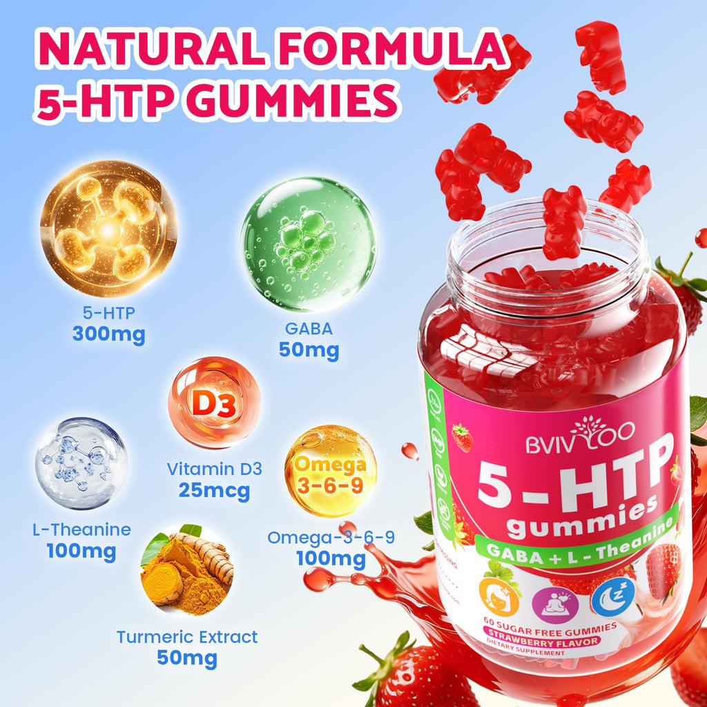120 count 5-HTP gummy supplement