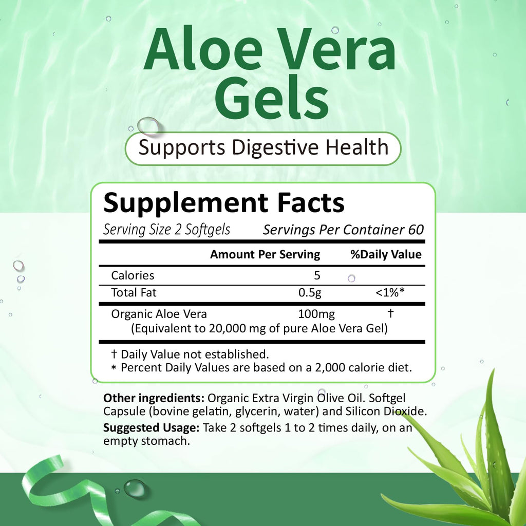 120 count aloe vera capsules for comfort
