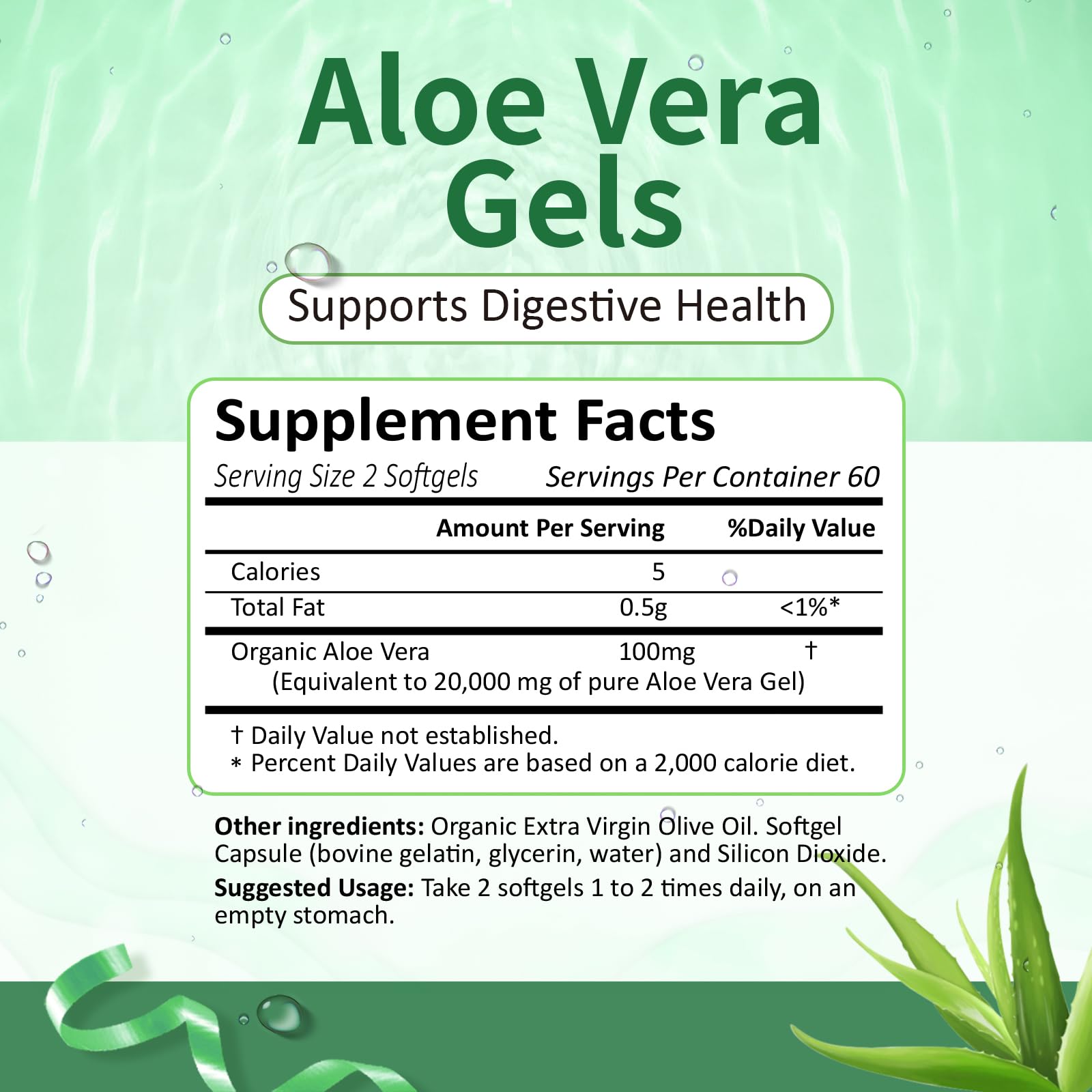 120 count aloe vera capsules for comfort