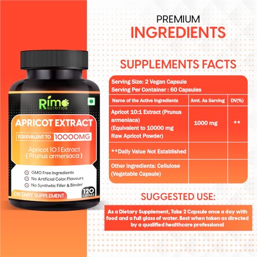 120 count apricot vitamin capsules