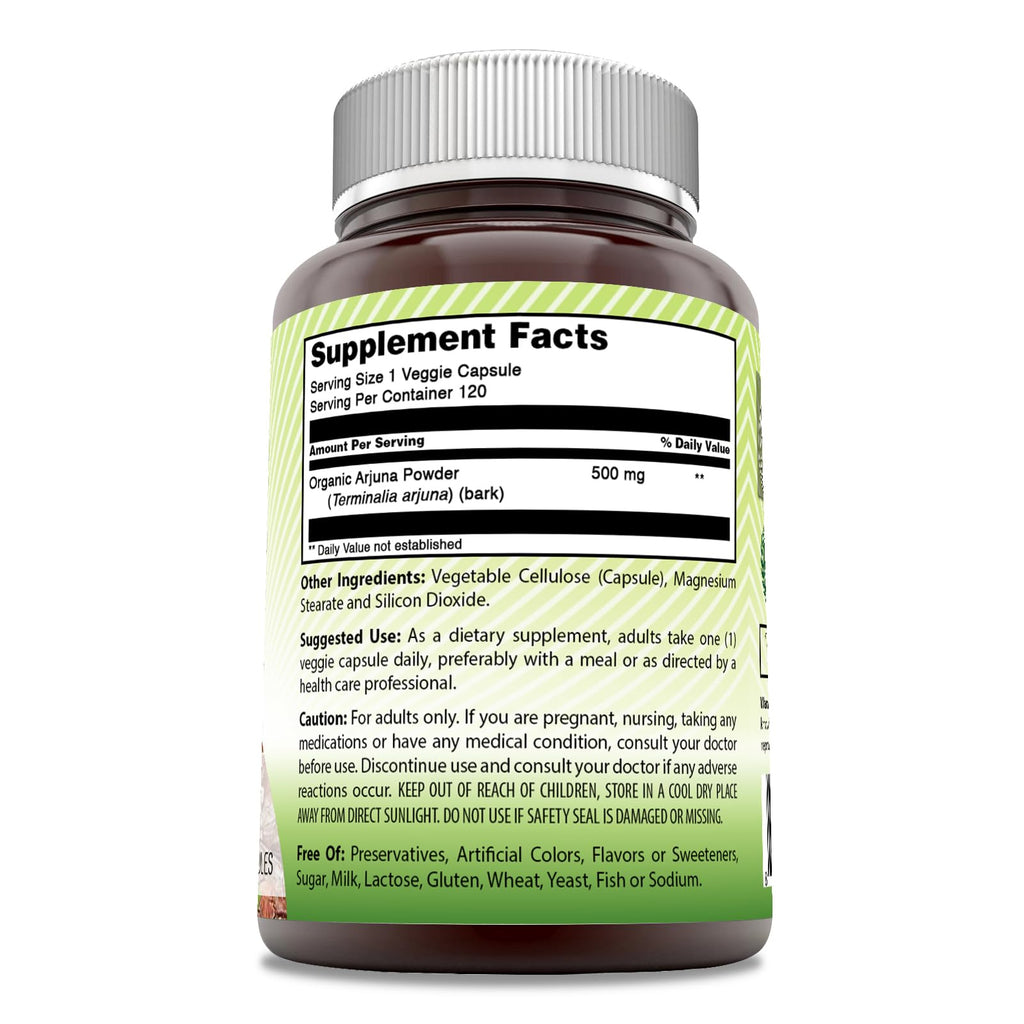 120 count arjuna capsules for daily use