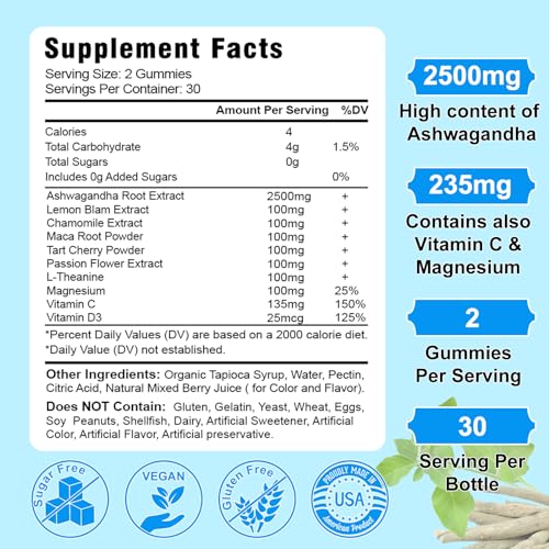 120 count ashwagandha gummies for daily use