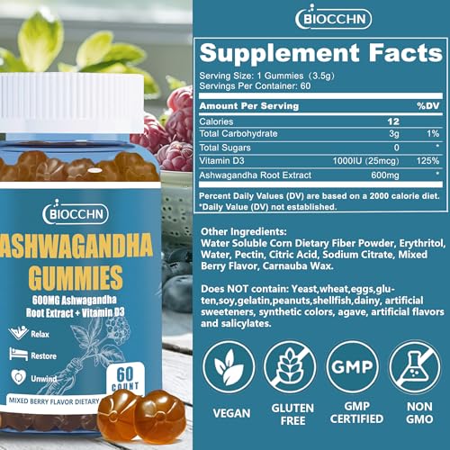 120 count ashwagandha gummy jar