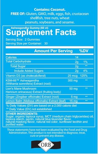 120 count ashwagandha gummy supply