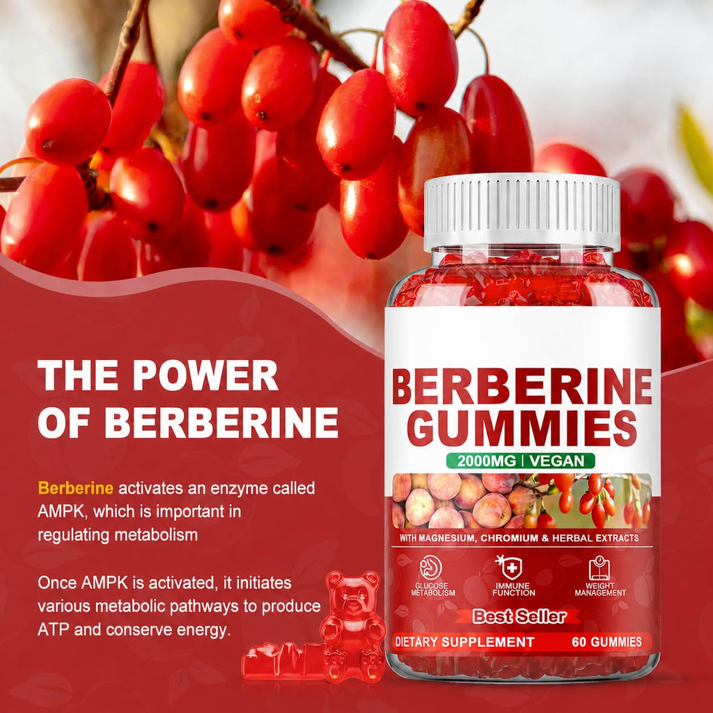 120 count berberine gummy convenience