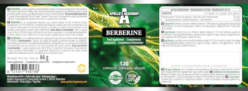 120 count berberine HCL capsules