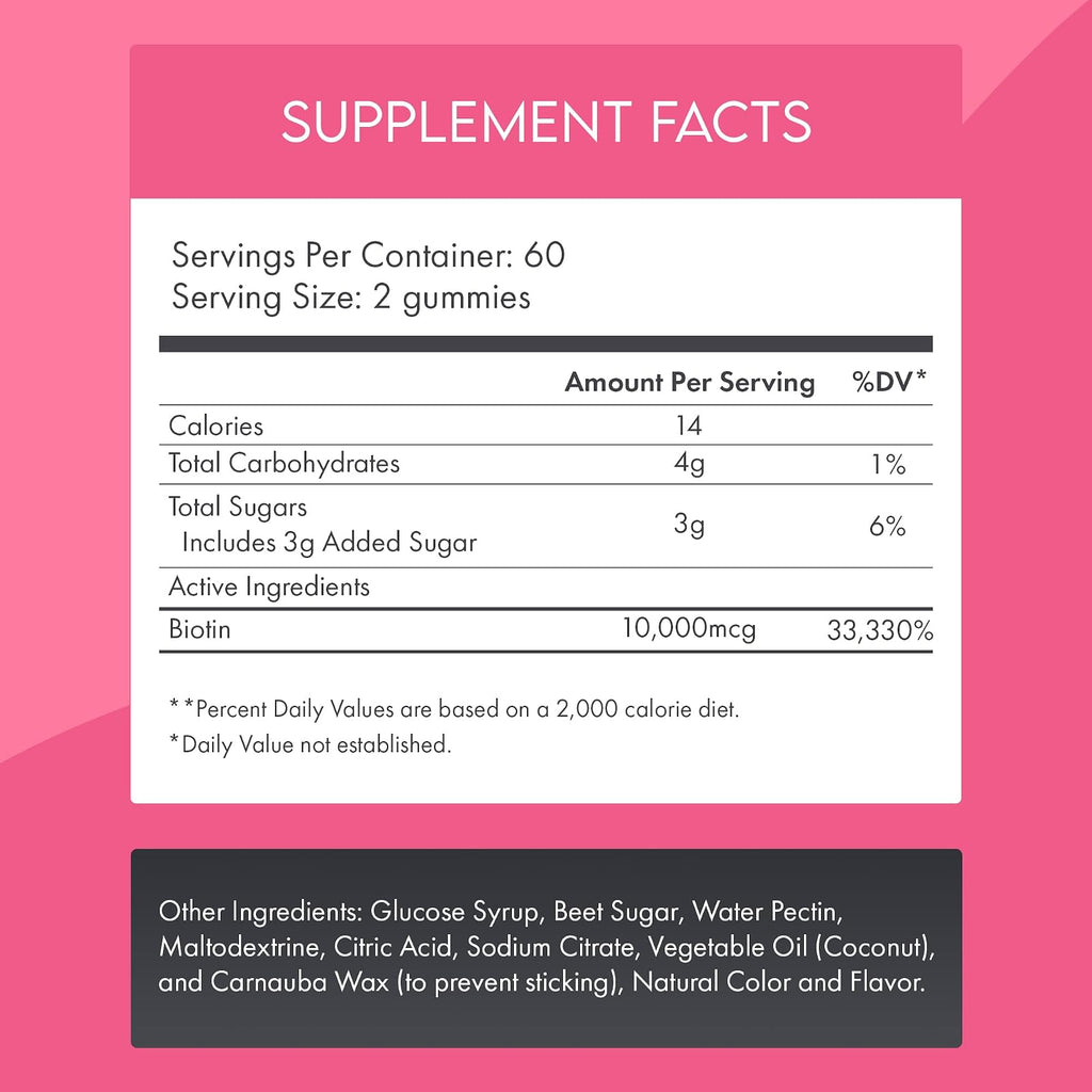 120 count biotin gummy vitamins