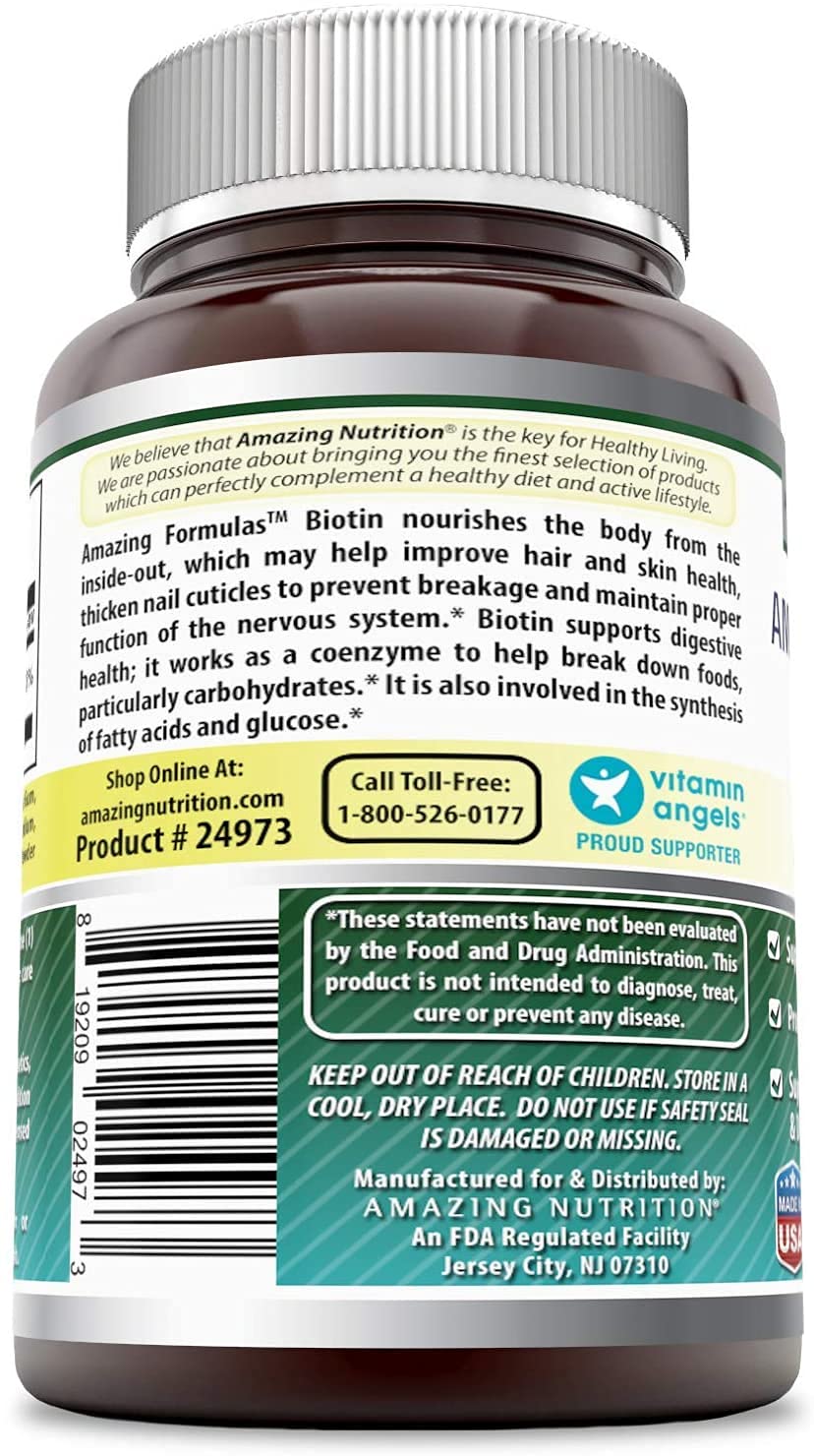 120 count biotin tablets for hair health
