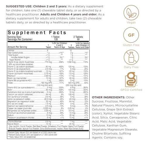 120 count blended vitamin & mineral tablets