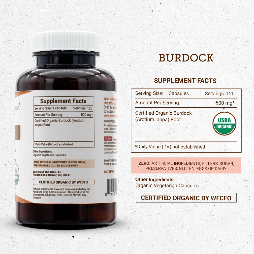 120 count burdock root capsules
