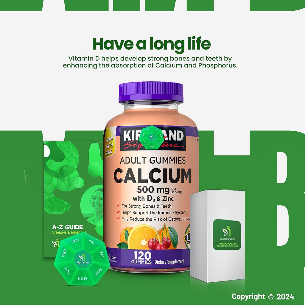 120 count calcium gummies for family wellness