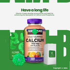120 count calcium gummies for family wellness